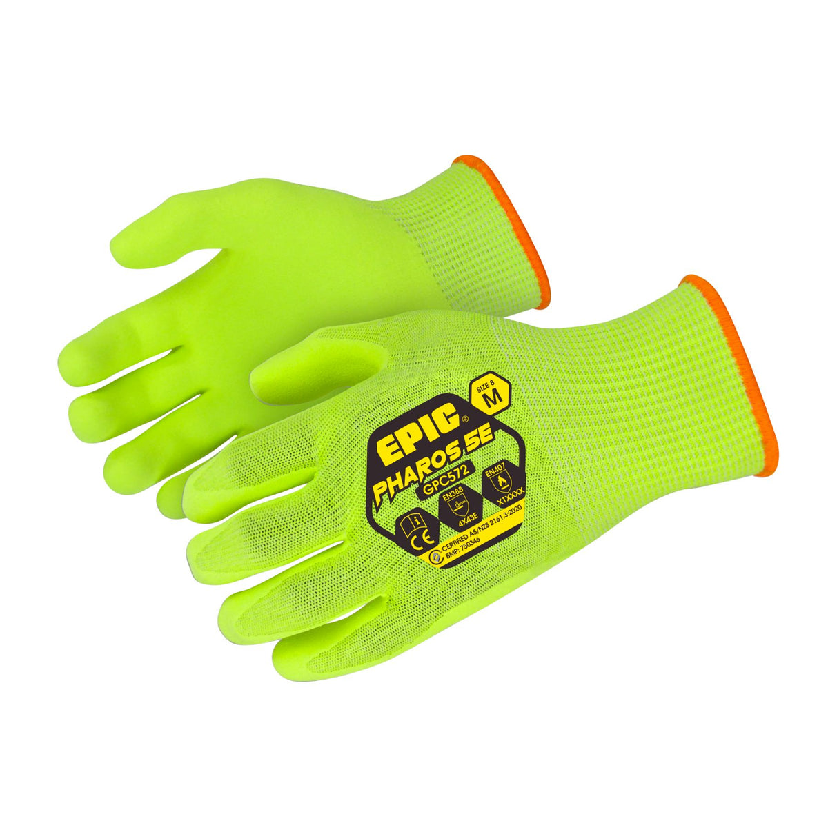 Glove EPIC® Pharos Hi Vis 5E Cut Resistant Nitrile - Small — Yalanji ...