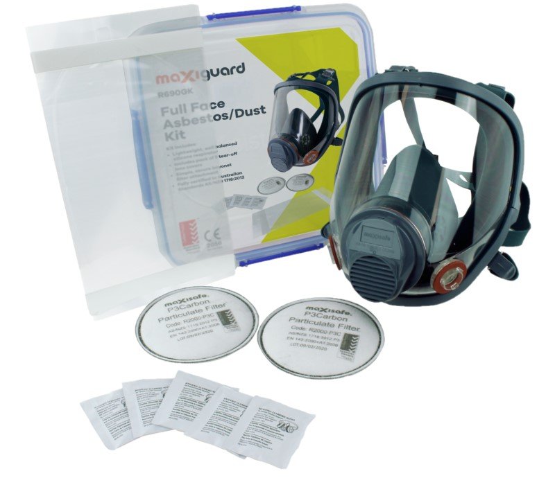 Maxiguard Full Face Respirator Asbestos/Dust Kit — Yalanji Supplies