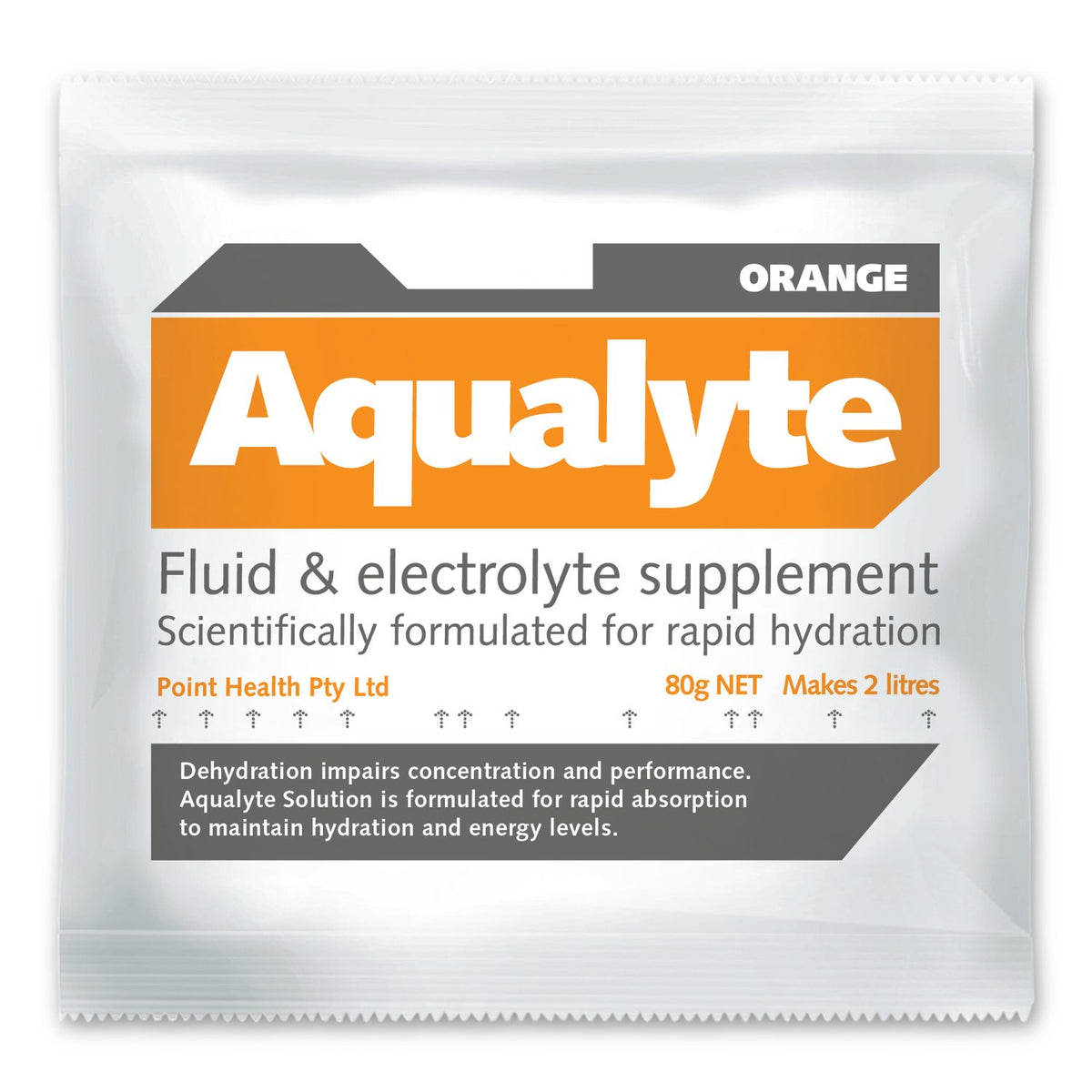 Aqualyte Orange Flavour, 80g Sachets, Box of 20 — Yalanji Supplies