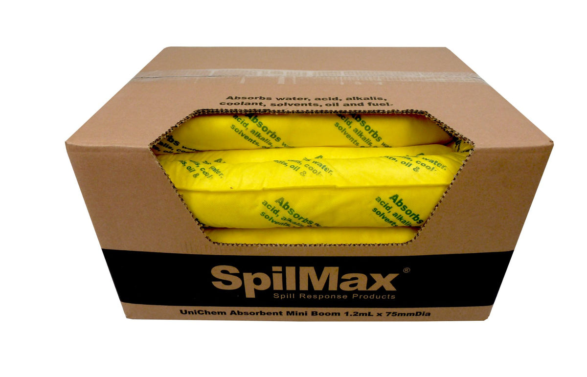 SpilMax Absorbent Mini Boom - Unichem (1,200mmL x 75mmDia) — Yalanji ...