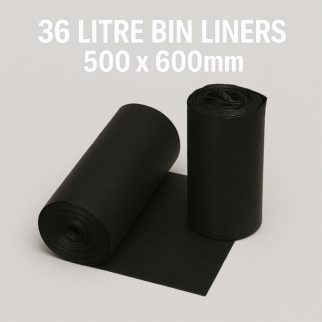 36 Litre Bin Liners – 500 x 600mm (1000 Bags per Pack) — Yalanji Supplies